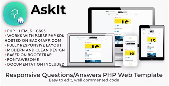 Askit Php Questionsanswers Web Template Cubycode Ios And Android 3181
