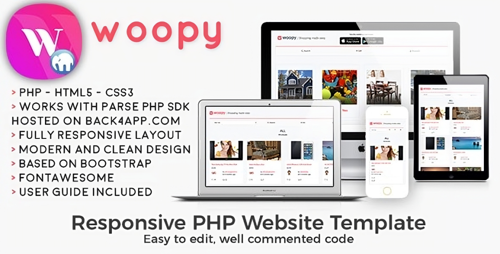 woopy | PHP Listings + Chat Web Template – CubyCode – iOS and Android App Development Services